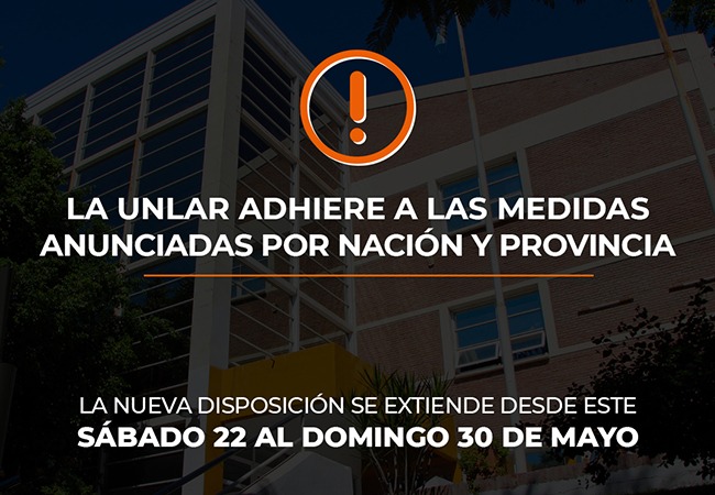 Pandemia: la UNLaR acompaña las medidas de Nación y Provincia